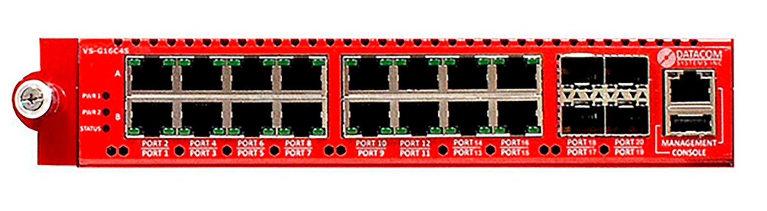 Datacom VERSAstream 10/10/1000G 20-Port Copper Network Packet Broker - VS-G16C4S - Network ...