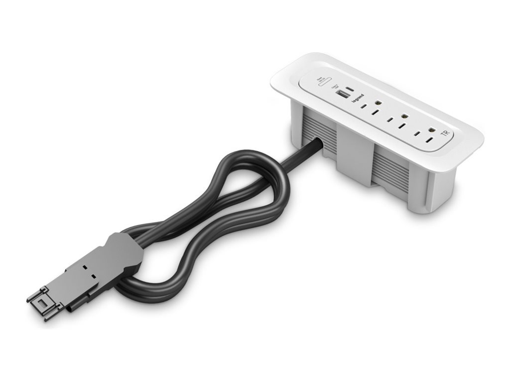 Middle Atlantic ModPower End Unit with Integrated 3-Outlet Power Strip ...