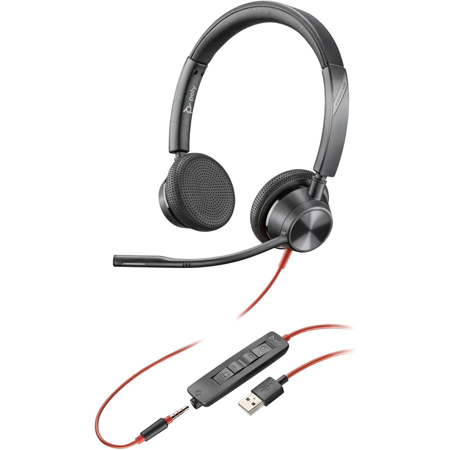 Poly Blackwire 3325 USB-A Headset - 76J20AA - Wired Headsets - CDW.com