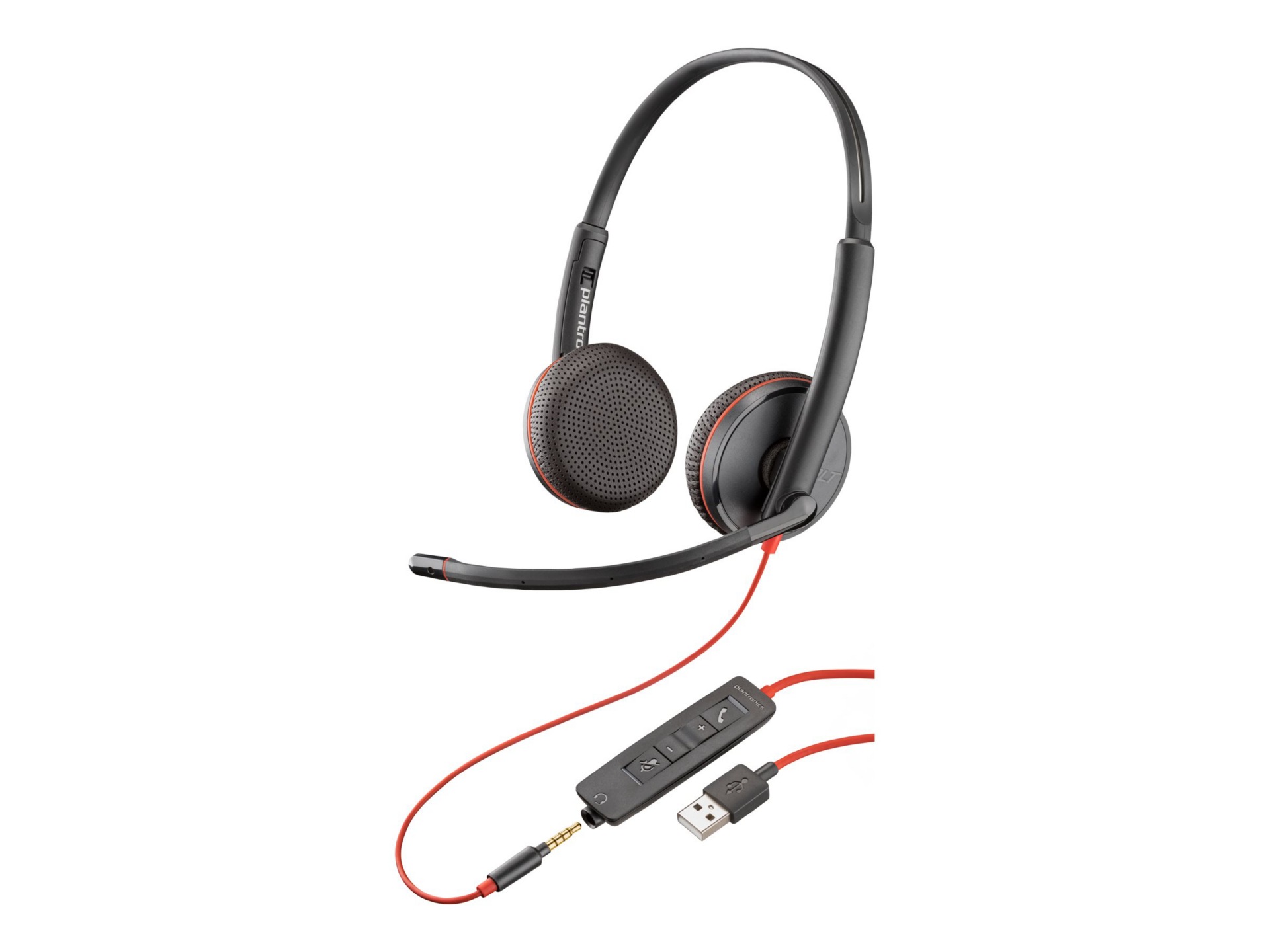 Poly Blackwire 3225 Headset - 80S11A6 - Wired Headsets - CDW.com
