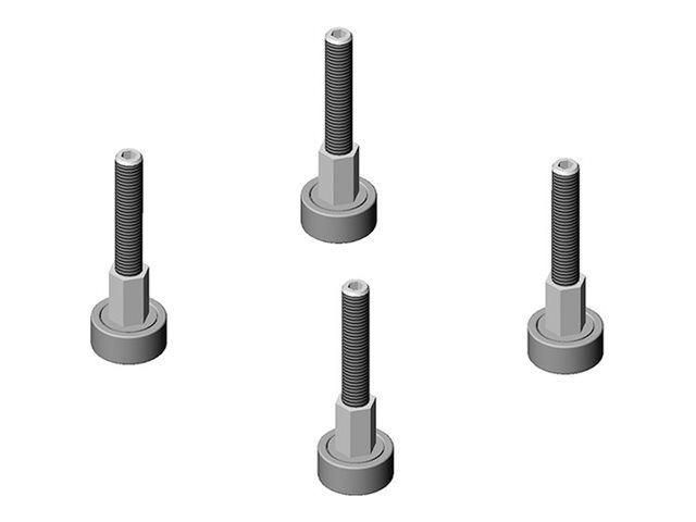 CPI Leveling Feet Kit for ZetaFrame Cabinet - 39983-001 - Rack ...