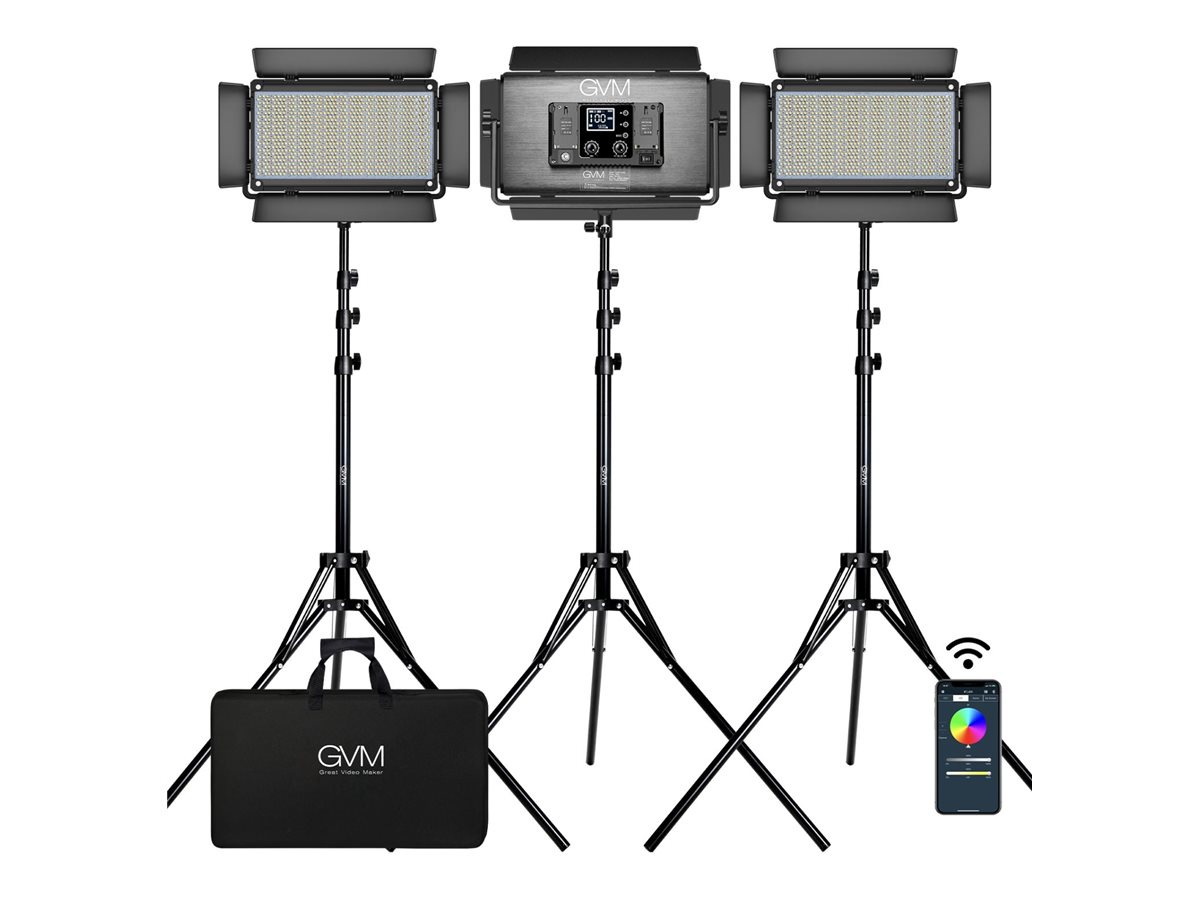 GVM 1500D continuous light kit - GVM-1500D-3L - Camera & Video ...