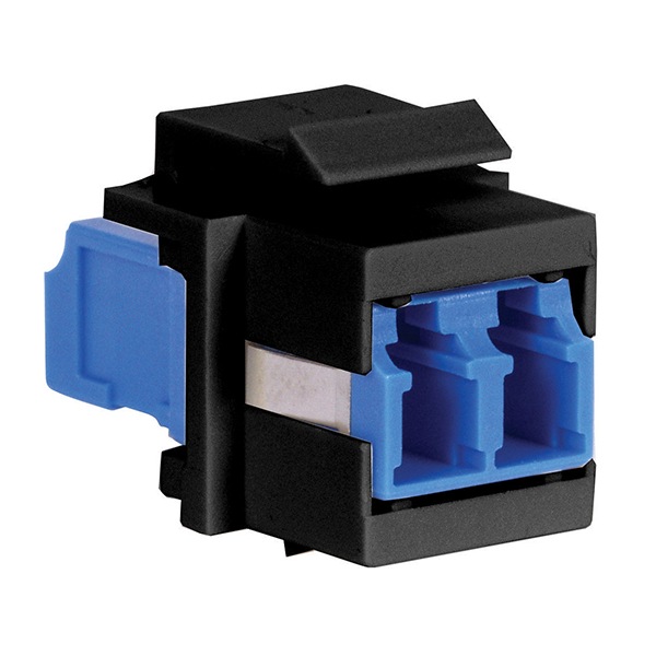 Hubbell Premise Wiring Keystone Snap Fit LC-Duplex Fiber Optic ...