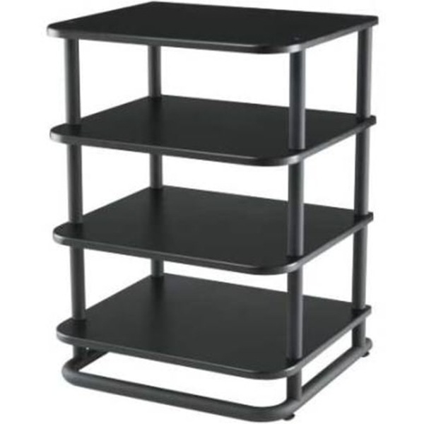 Sanus Euro Series Contemporary Audio Rack - 4 Shelves - Black - EFA31 ...