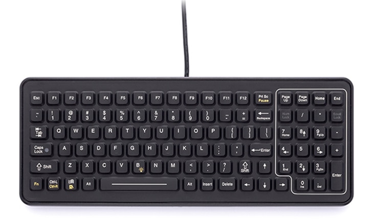 iKey NVIS Backlit Industrial Keyboard - SLK-101-USB-NV - Keyboards ...
