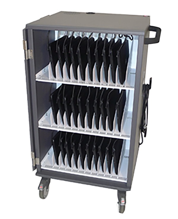 Datamation Univault 30 Capacity Secure Charging Cart for Chromebooks ...