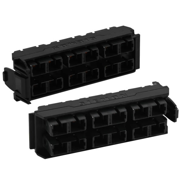 Siemon LightVerse 12 Fiber Adapter Plate - Black - LVA12-SCB-BM-A ...