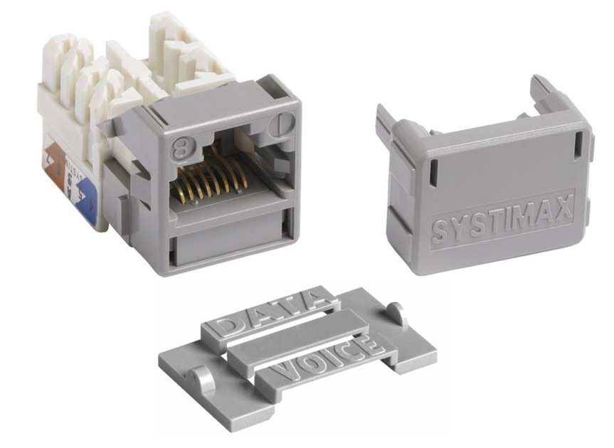 SYSTIMAX CommScope GigaSPEED XL MGS400 1 Port CAT6 RJ-45 Modular Jack ...