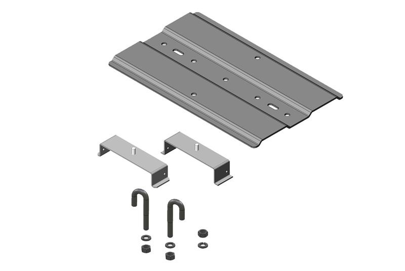 CPI 6" Channel Rack-To-Runway Mounting Plate with Bracket - Gray ...