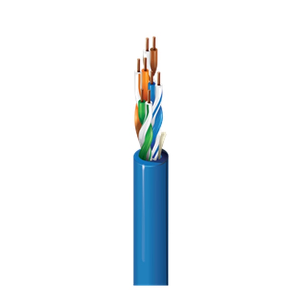Belden 1000' CAT6 23AWG Plenum Unshielded Twisted Pair Cable - Blue ...