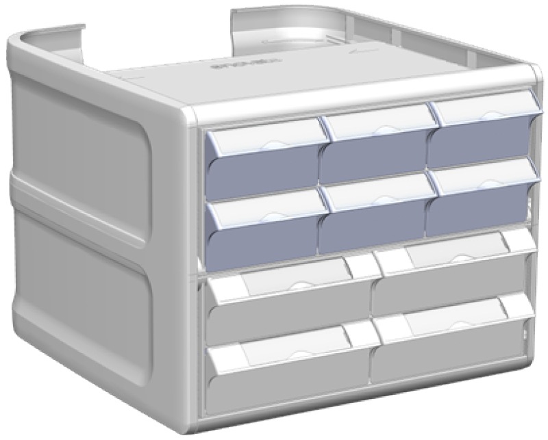 Enovate Medical Four Tier Medication Bins for Envoy 2.0 Workstation ...