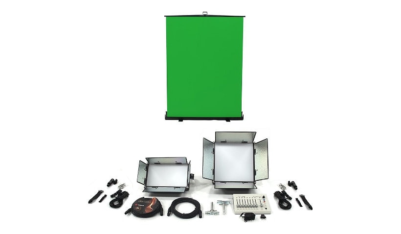 Ikan CHROMA-1F1H - Ceiling Mount Studio Chromakey Light Kit ...