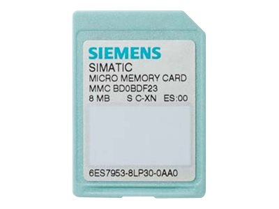 Siemens Simatic S7 - flash memory card - 8 MB - SD - 6ES7953-8LP31-0AA0 ...