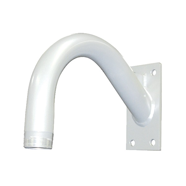 i-PRO 1 1/2" NPT ANSI Male Thread Gooseneck Wall Mount Bracket - White ...