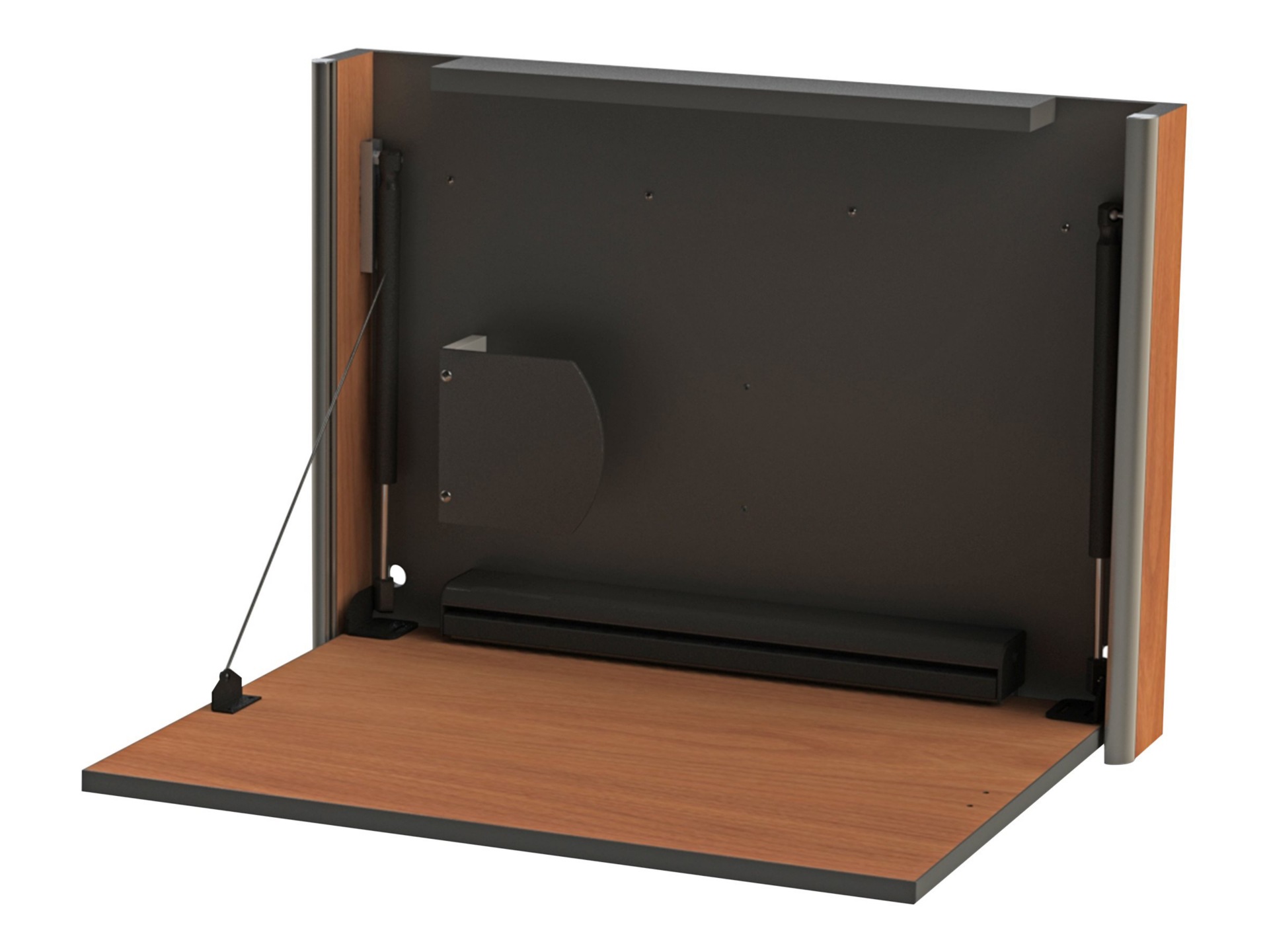 Proximity Embrace EXD-28 - wall-mounted workstation - portico teak ...