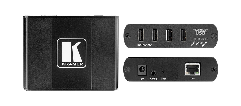 Kramer USB 2.0 High-Speed Extension Decoder - KDS-USB2-DEC - Audio ...