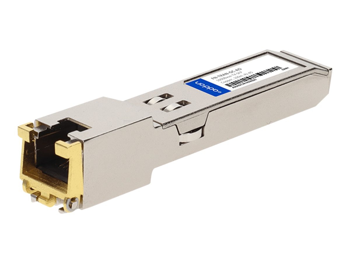AddOn Fortinet FN-TRAN-GC Compatible TAA 10/100/1000Base-TX SFP Transceiver (Copper, 100m, RJ-45 ...