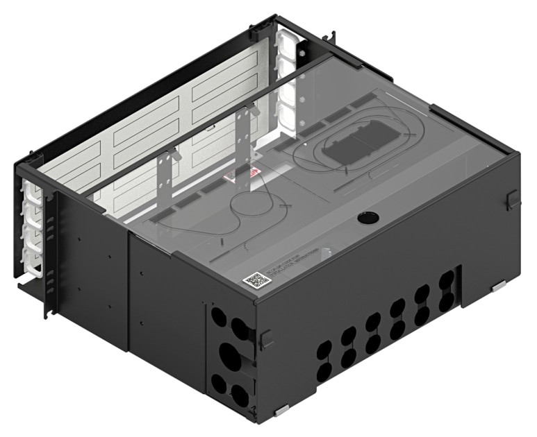 CommScope EPX 4U Fixed Fiber Patch Panel - Black - EPX-4U-PNL-ENC-FX ...