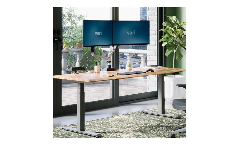Vari Electric Standing Desk with ComfortEdge 72x30 Butcher Block 402375 Sit Stand Desks CDW