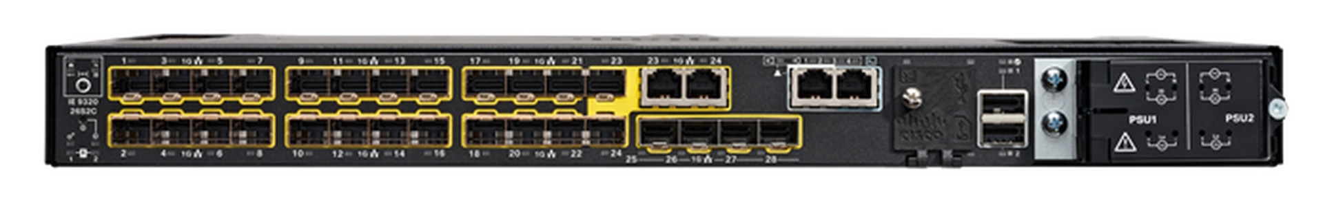 Cisco IE9320 24-Port GbE SFP Downlink and 4-Port GbE SFP Uplink Rugged ...