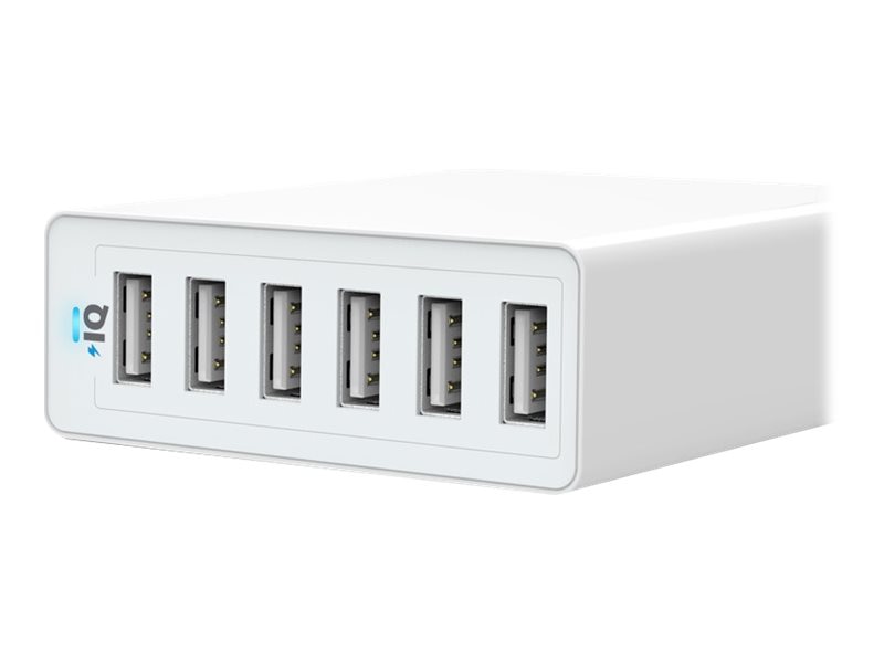 Anker PowerPort 6 power adapter - USB - 60 Watt - A2123123 - Laptop Chargers & Adapters - CDW.com