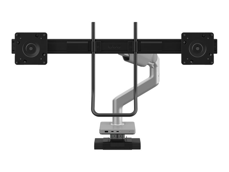 Humanscale M8.1 mounting kit - for 2 monitors - silver with gray trim ...