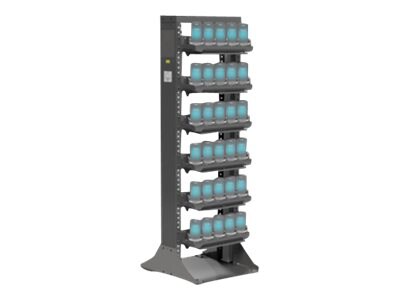 Zebra rack - single side - for 6 multi-slot cradles - accommodate up to ...