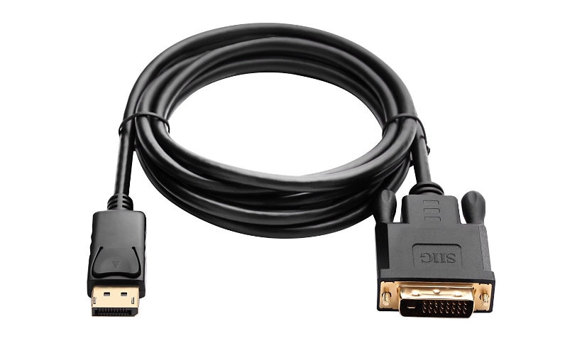 SIIG - video adapter cable - DisplayPort to DVI-I - 6 ft - CB-DP1V12-S1 ... SIIG - video adapter cable - DisplayPort to DVI-I - 6 ft - CB-DP1V12-S1 ...