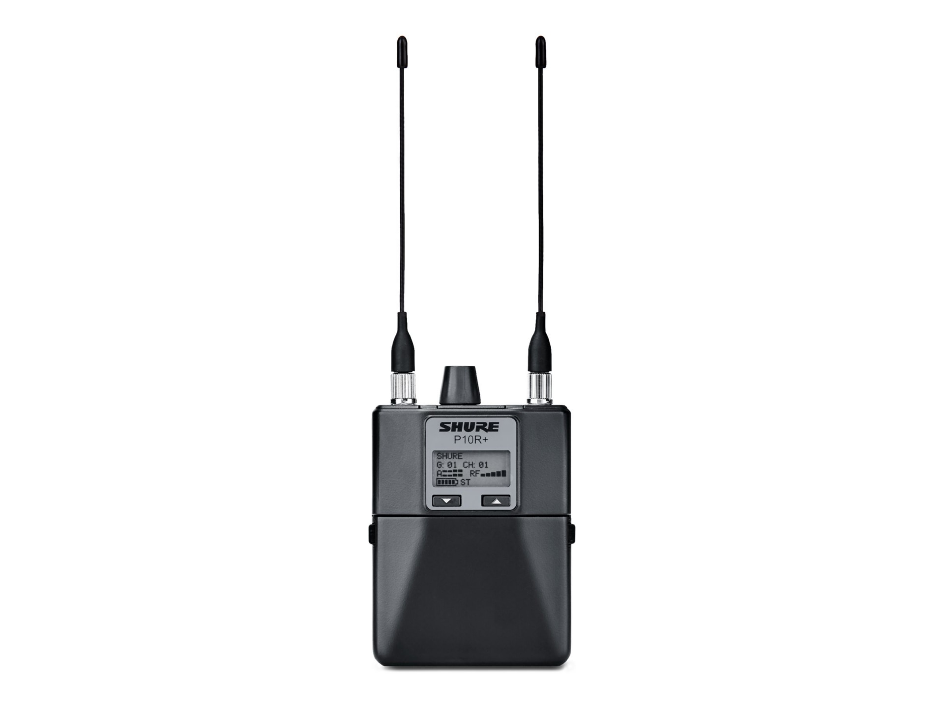 Shure P10R+ - diversity bodypack receiver for wireless personal monitor ...