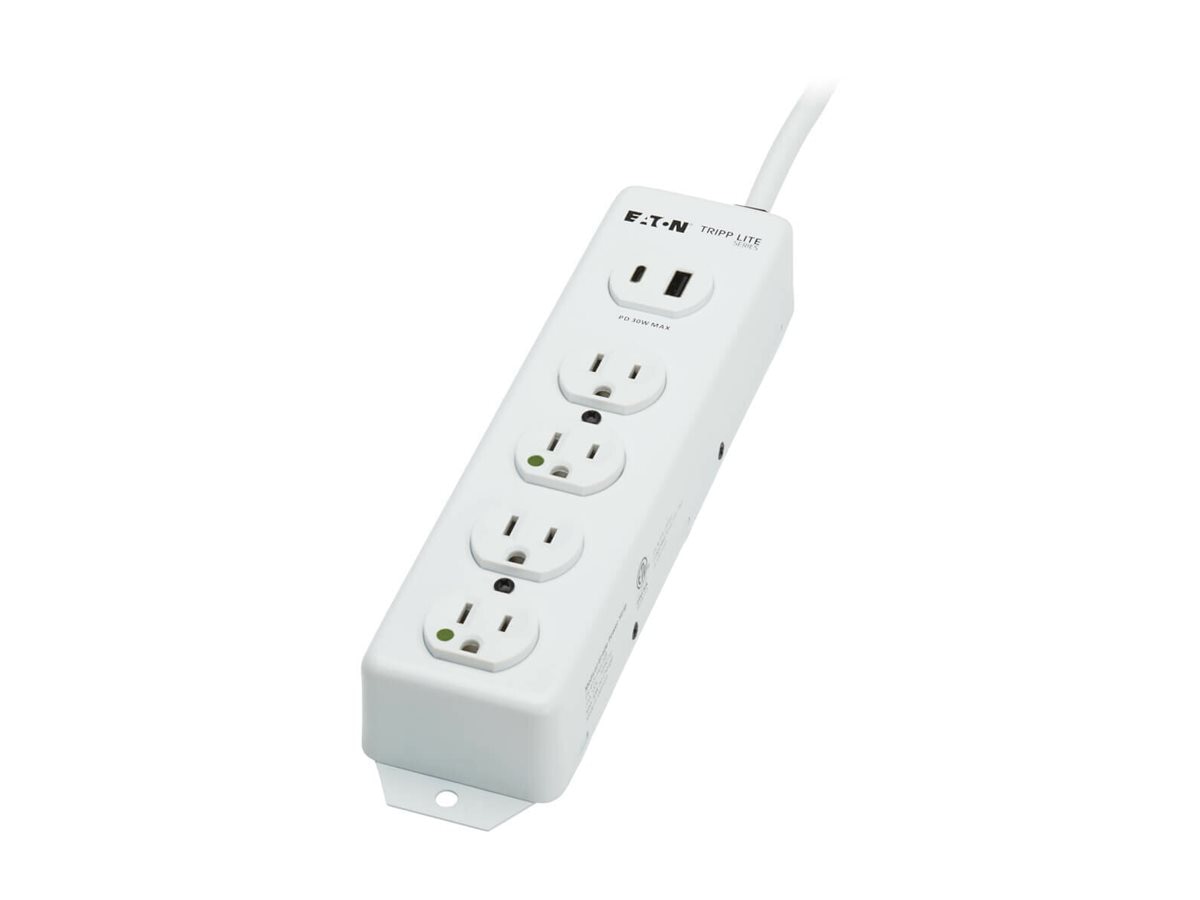 Eaton Tripp Lite series UL 1363 Medical Hospital Power Strip 4 Outlets USB Charging ...