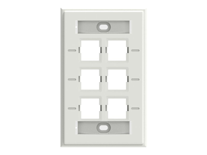 CommScope FP-LBL-6P-262 - faceplate - labeled - FP-LBL-6P-262 - Cable ...