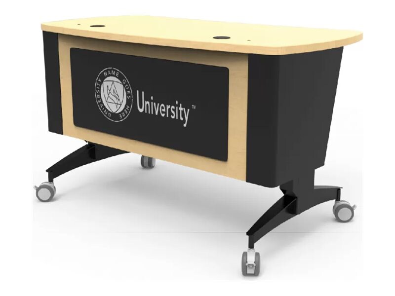 Spectrum Pivot Premier - sit/standing desk - rectangular with rounded ...