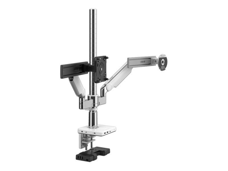 Humanscale M/FLEX M2.1 mounting kit - for 2 LCD displays - silver, gray ...