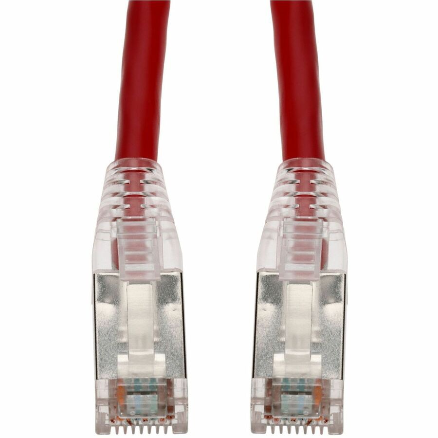Proline 50ft Red CAT 6 Shielded PVC Ethernet Cable Snagless Easy Clear ...