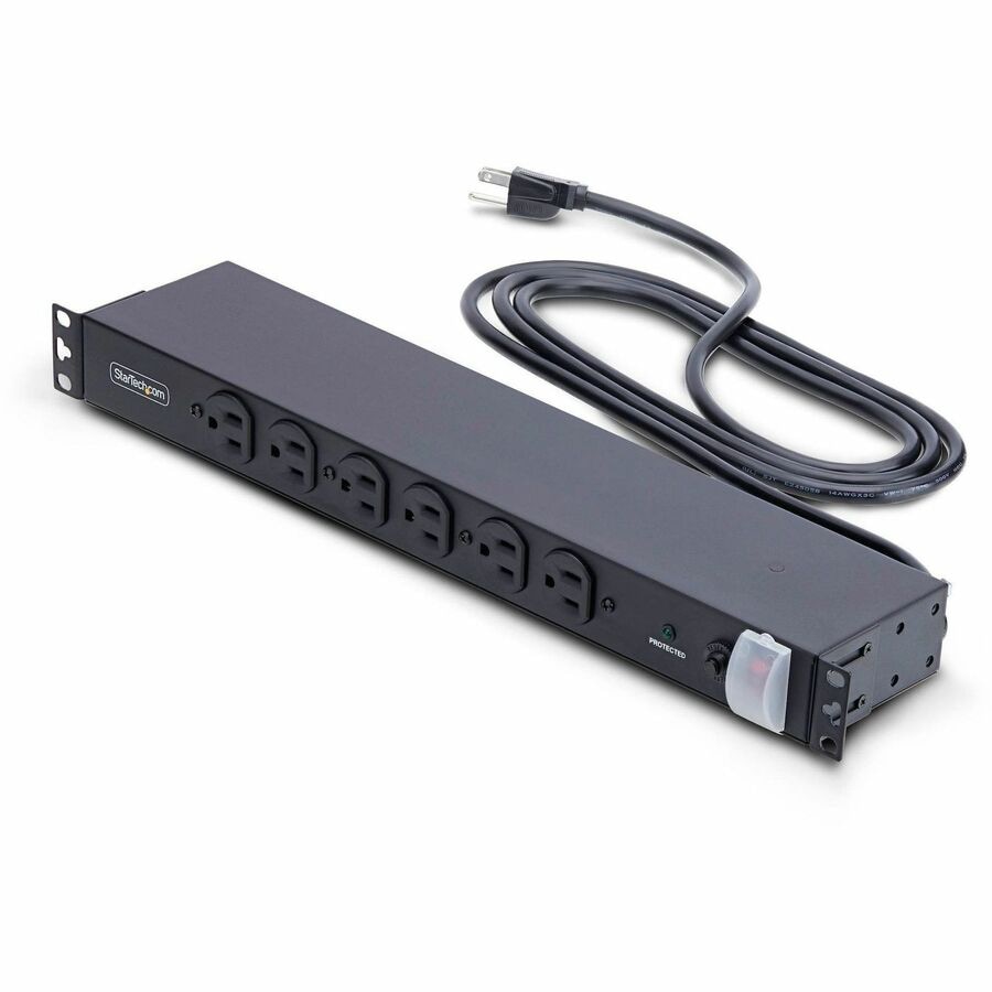 StarTech.com 14-Outlet Rackmount PDU, 1U Server Power Strip, 6x Front ...