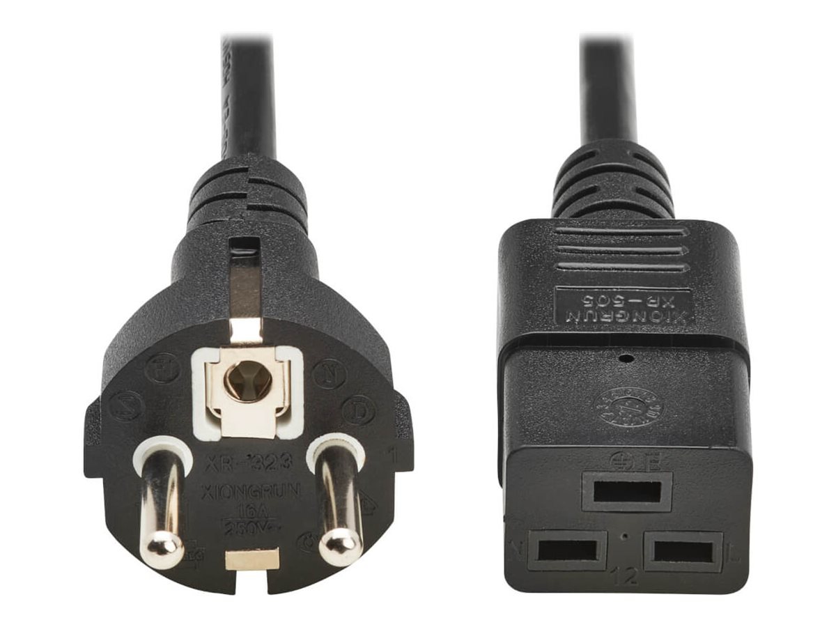 Eaton Tripp Lite Series - power cable - power CEE 7/7 to IEC 60320 C19 ...