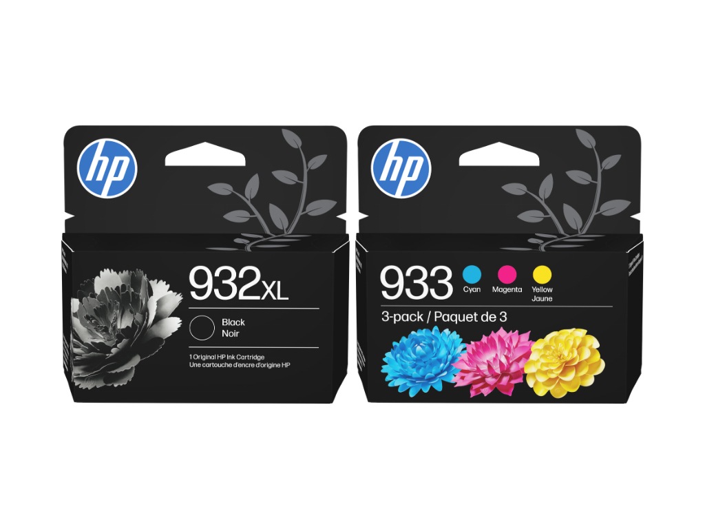 HP 932XL/933 Black High Yield and Cyan/Magenta/Yellow Standard Yield ...